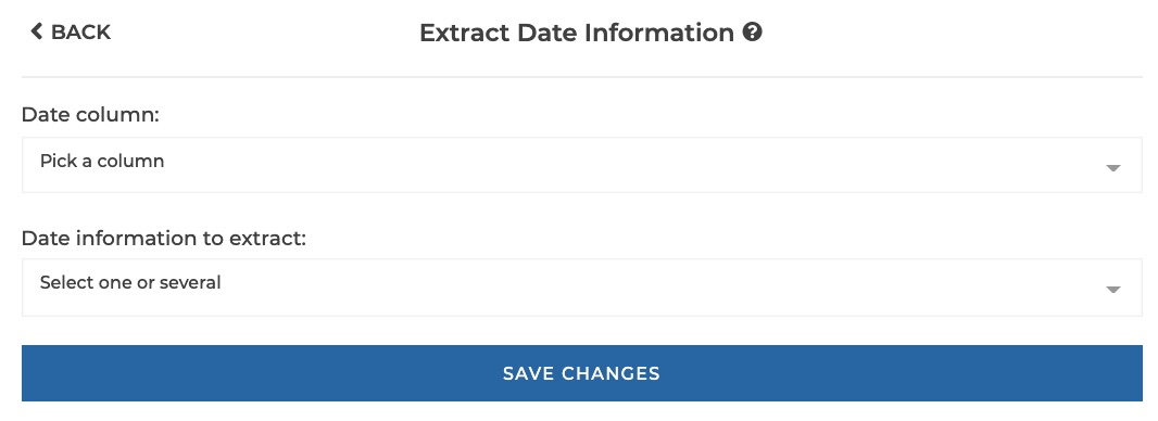 Extract Date Information Weaverbird